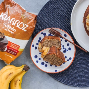 BOLO DE BANANA INVERTIDO - RisoVita - Ser natural faz bem